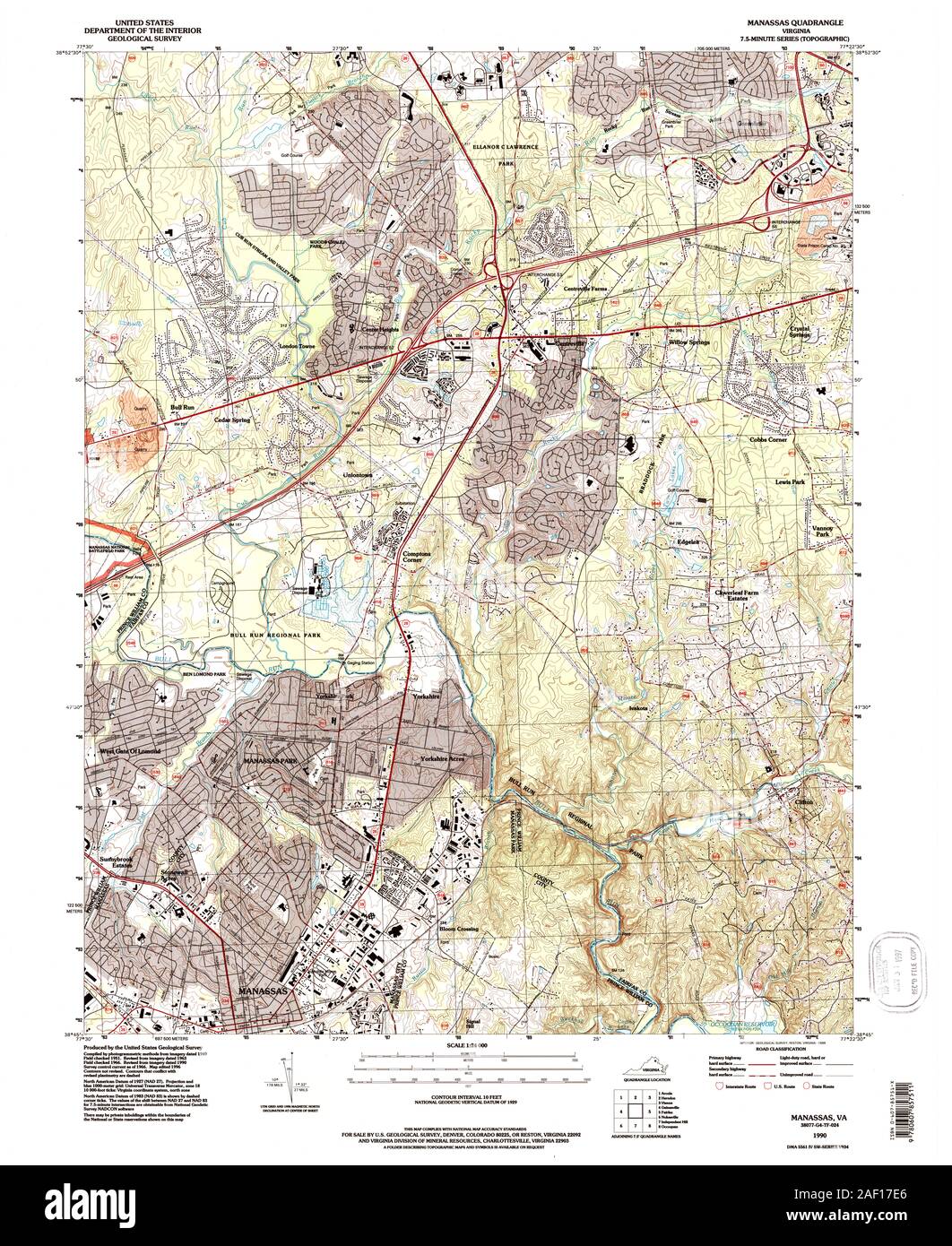 Manassas map Cut Out Stock Images & Pictures - Alamy