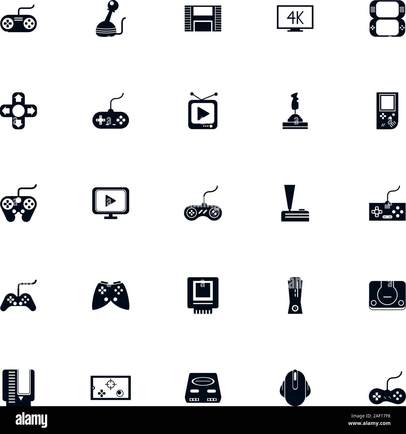 bundle of video game icons Stock Vector Image & Art - Alamy