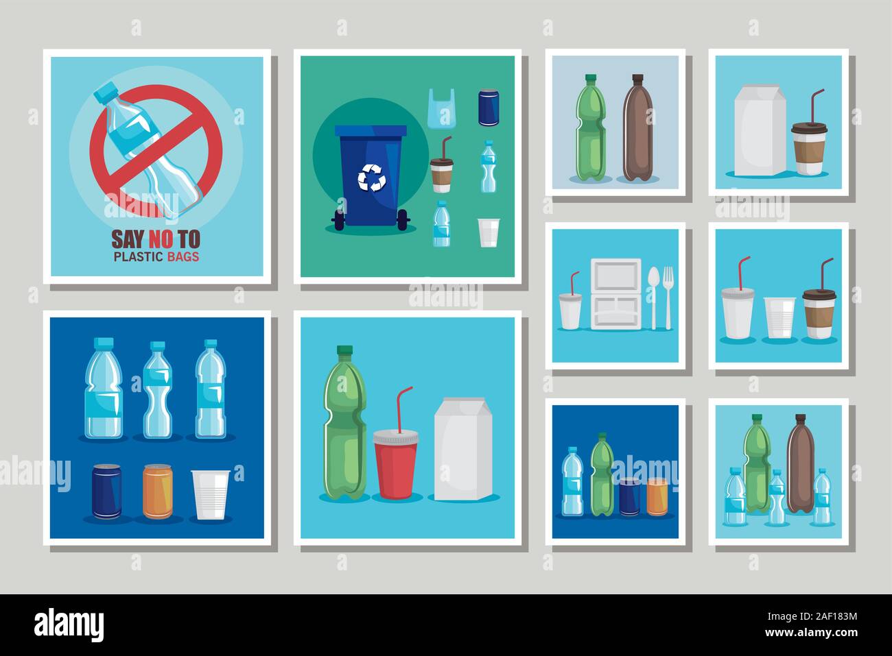 Plastic pollution impact Stock Vector Images - Alamy