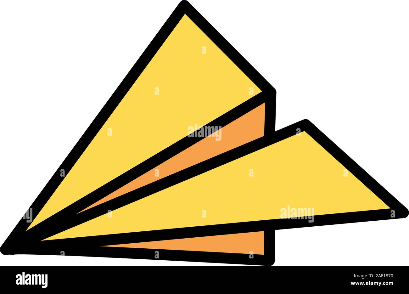 paper airplane flying isolated icon Stock Vector Image & Art - Alamy