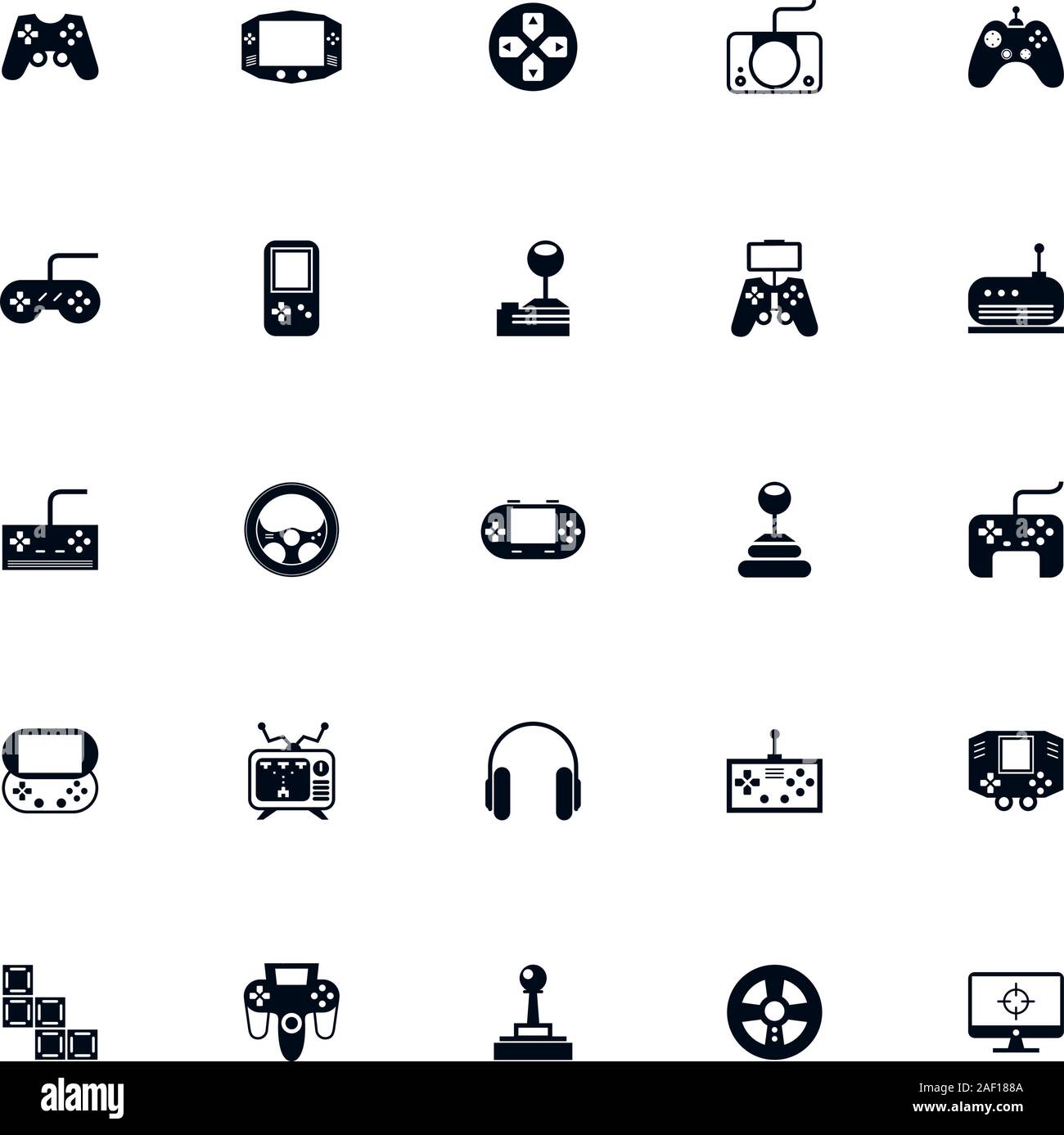 bundle of video game icons Stock Vector Image & Art - Alamy