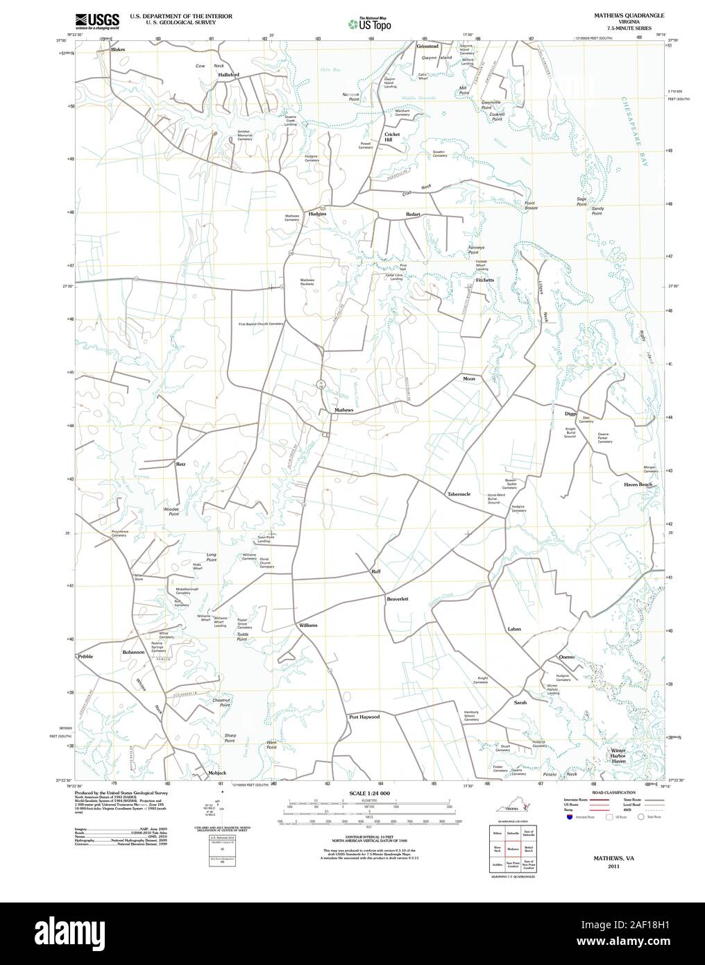 Map of mathews hi-res stock photography and images - Alamy
