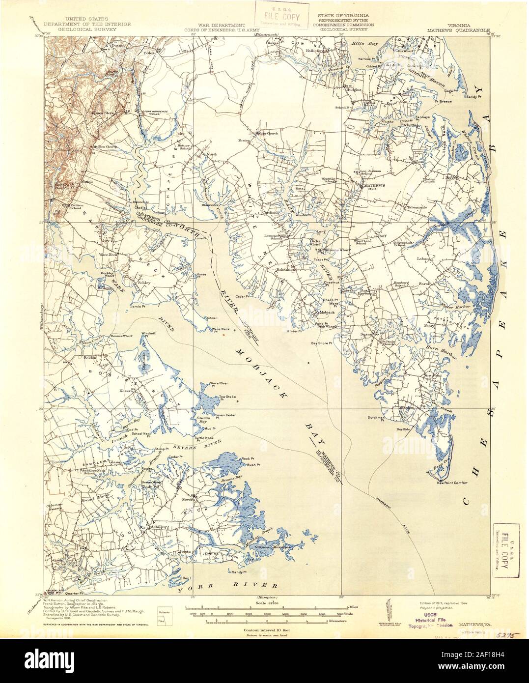 Map of mathews hi-res stock photography and images - Alamy