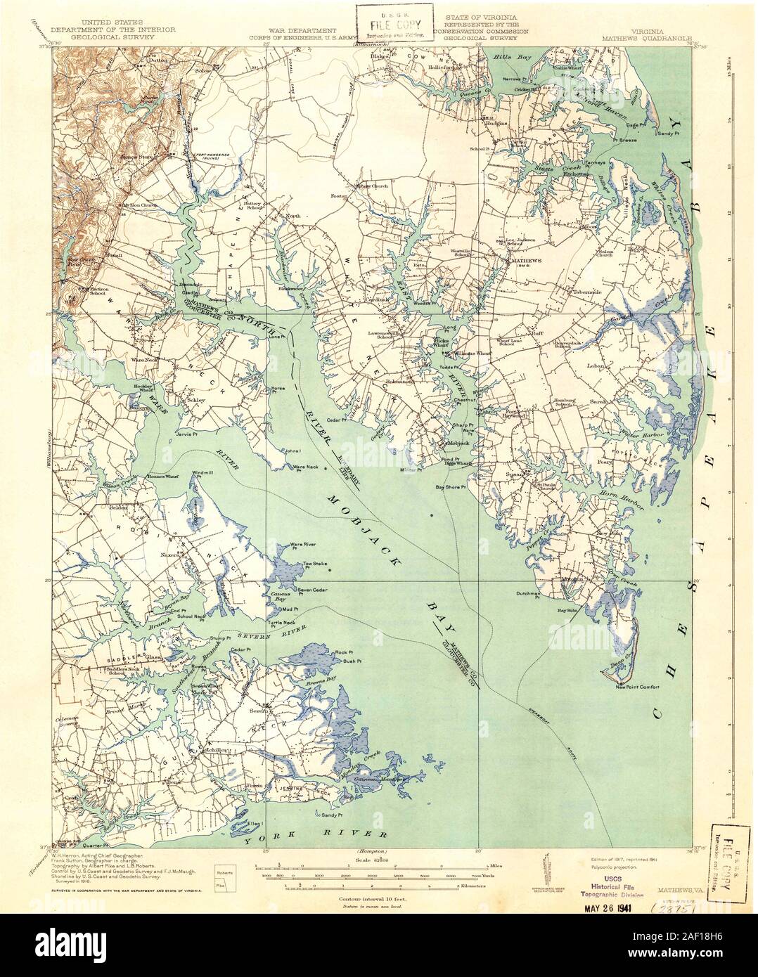 Map of mathews hi-res stock photography and images - Alamy