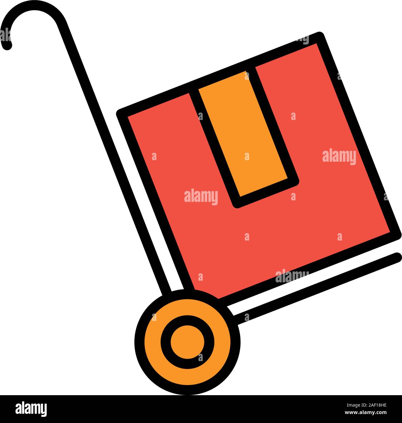 box carton packing in cart Stock Vector Image & Art - Alamy