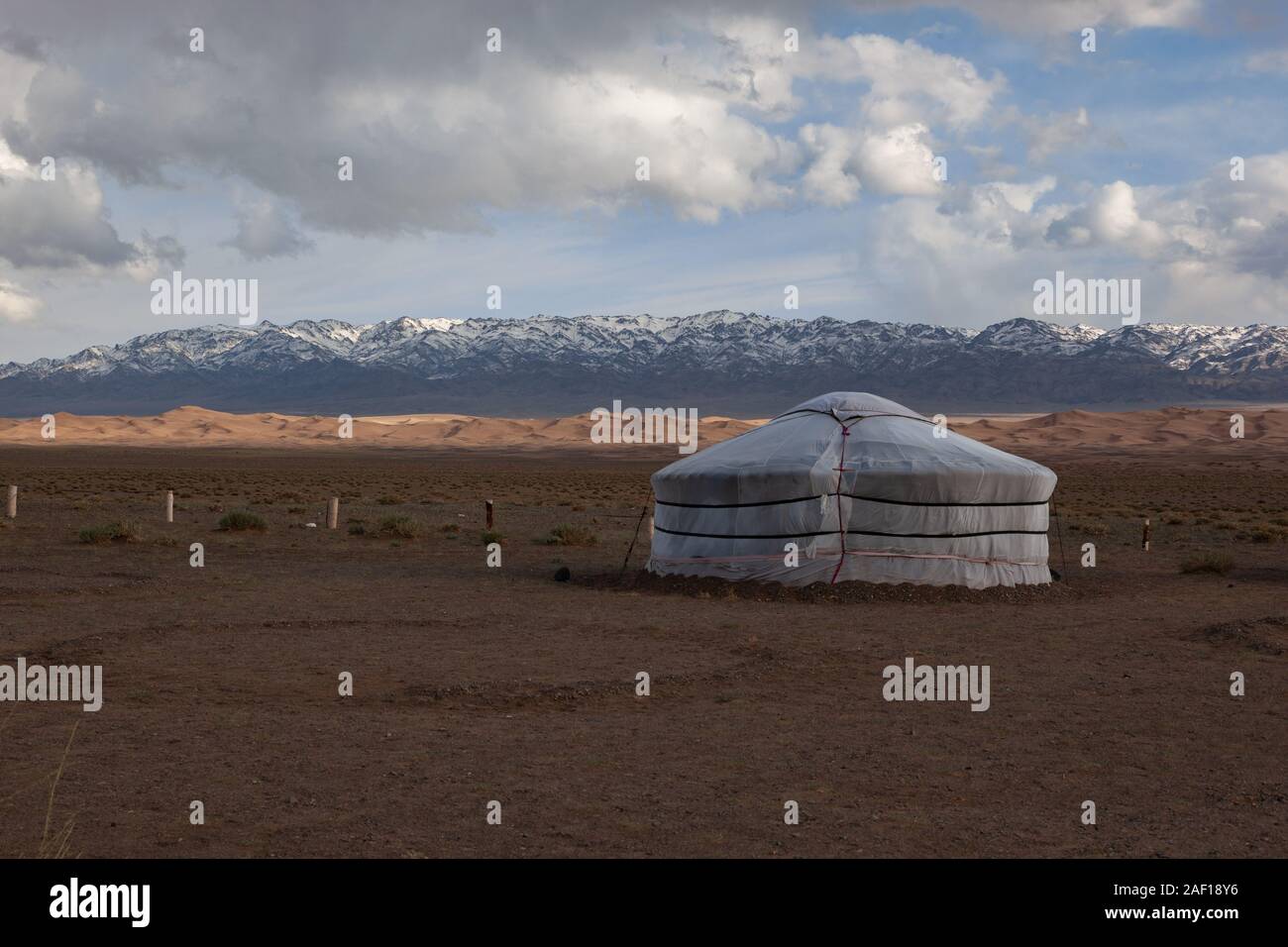 Nomad camp in the steppe yurt hi-res stock photography and images - Alamy