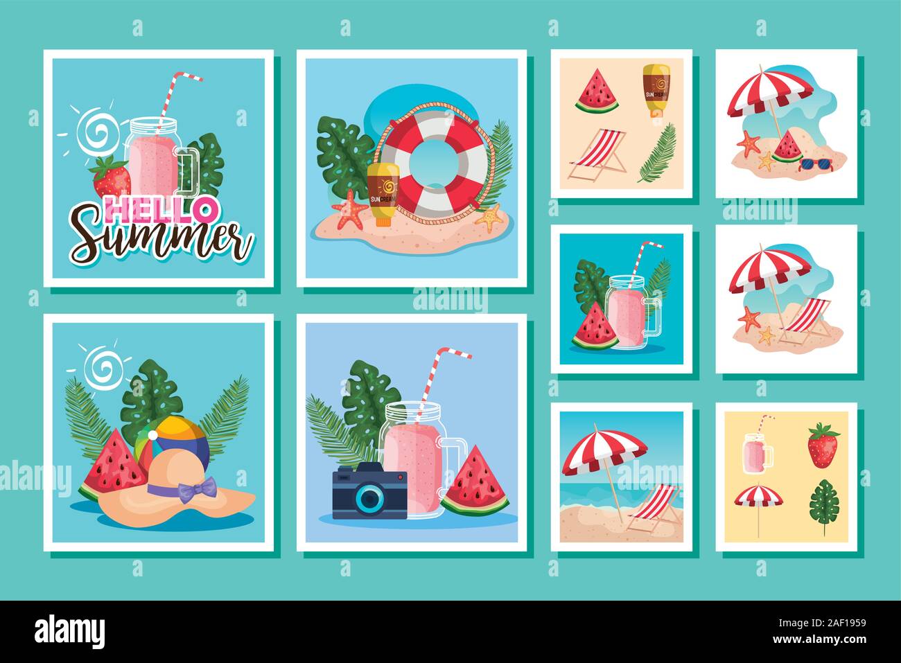 Sunny scenes Stock Vector Images - Alamy