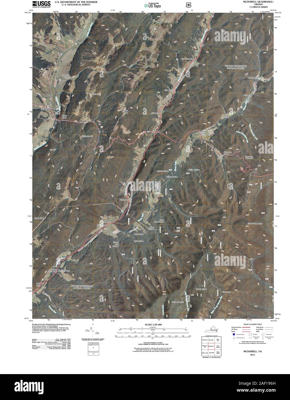 Map of mcdowell Cut Out Stock Images & Pictures - Alamy