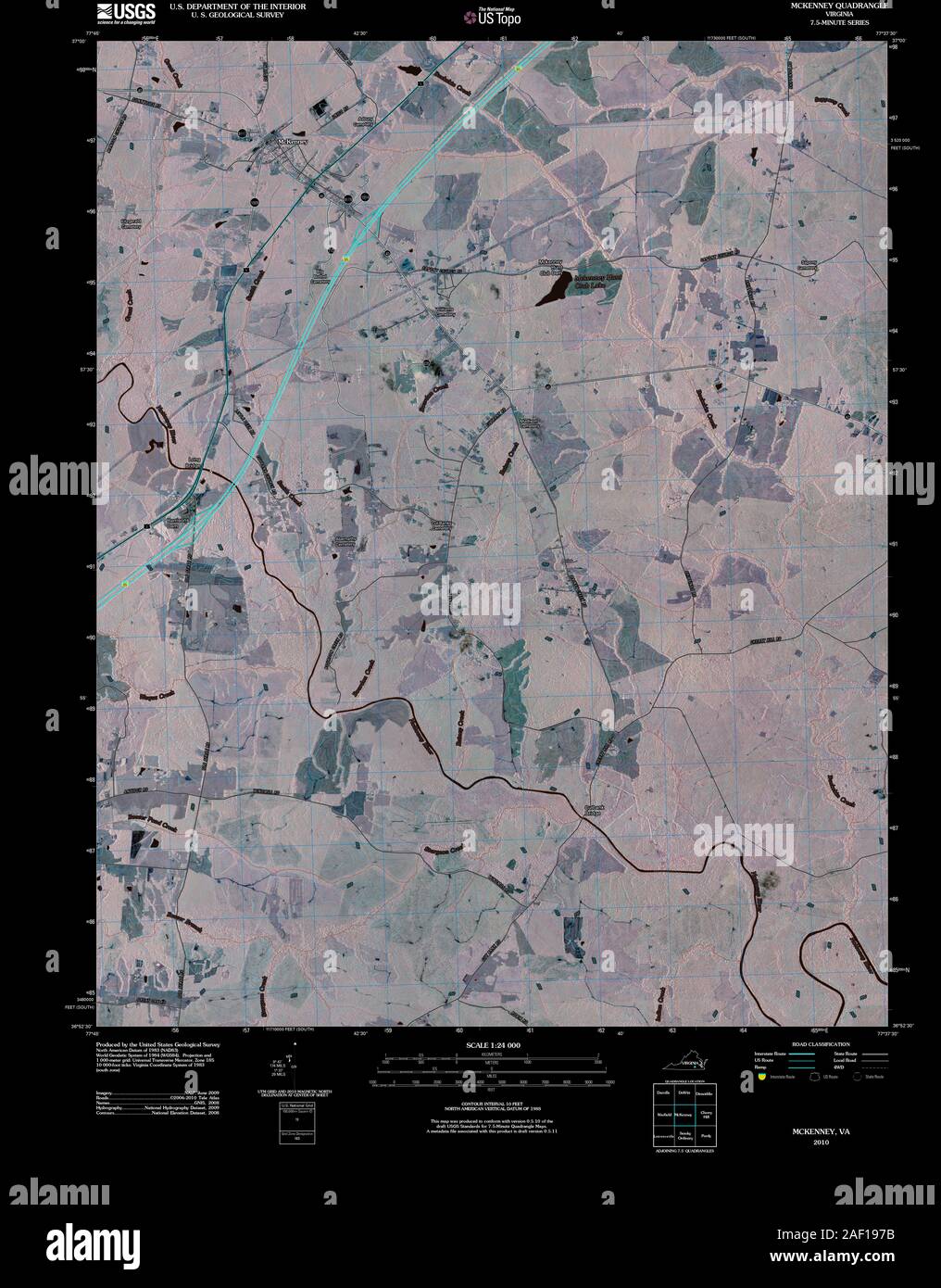 Map of mckenney hi-res stock photography and images - Alamy