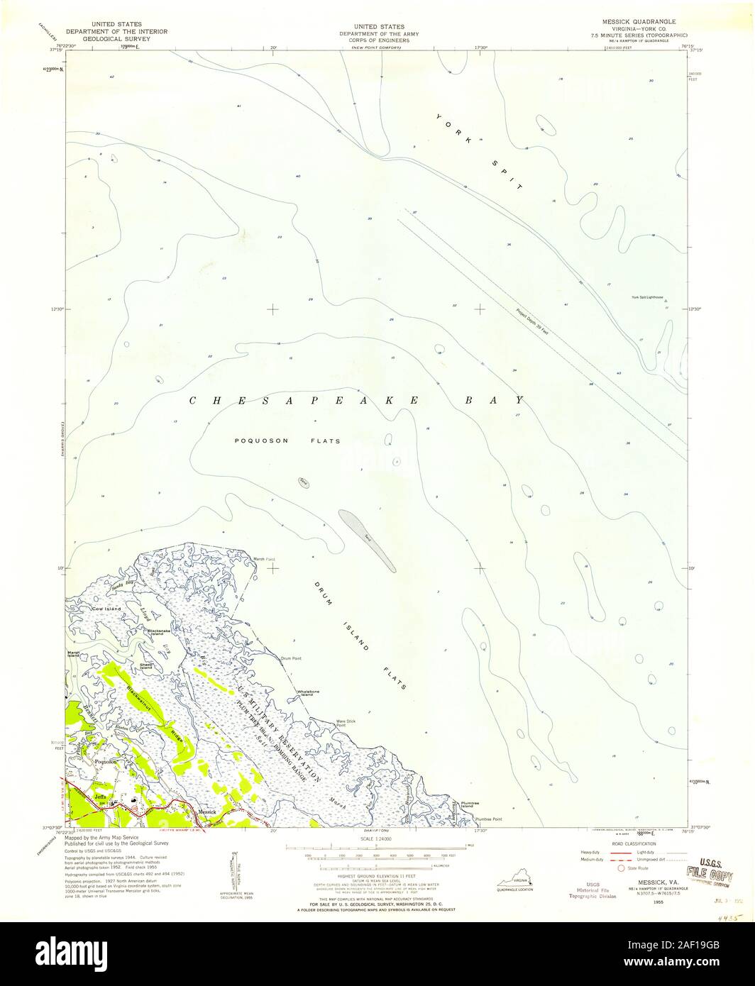 VA Messick 185868 1955 24000 Stock Photo - Alamy