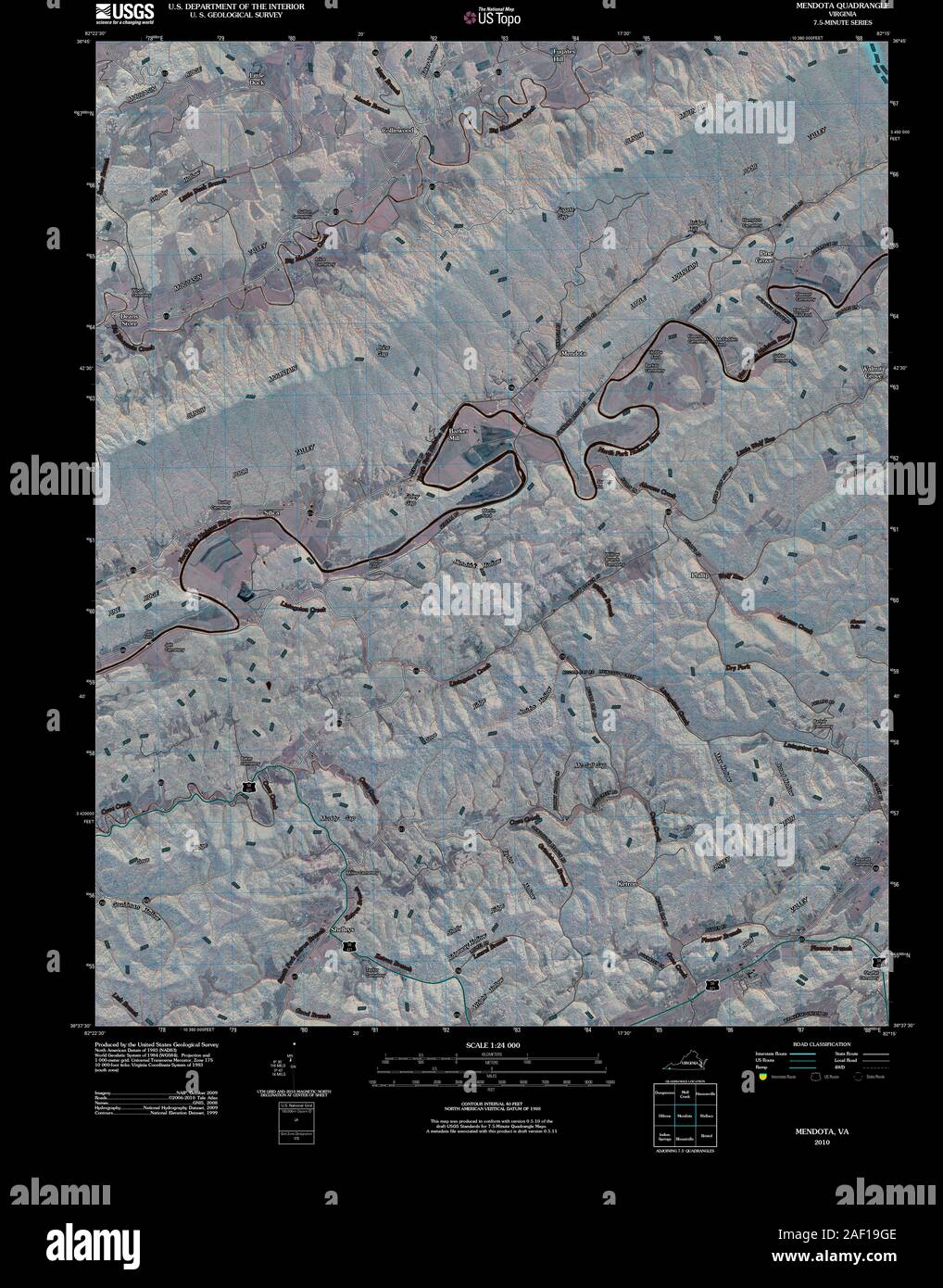 Map of mendota hi-res stock photography and images - Alamy
