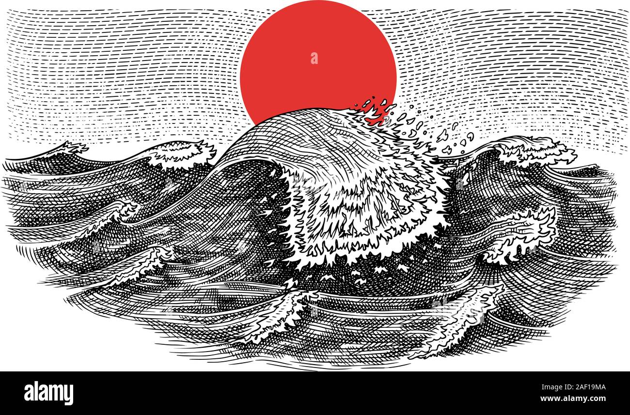 Tidal wave cartoon hi-res stock photography and images - Alamy