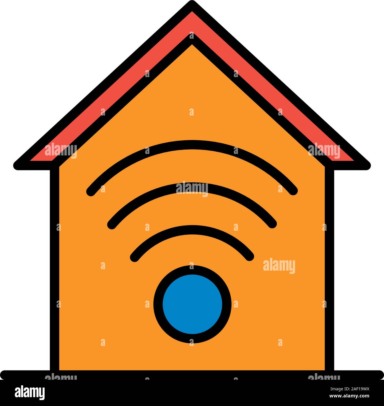 house front facade with wifi signal Stock Vector Image & Art - Alamy