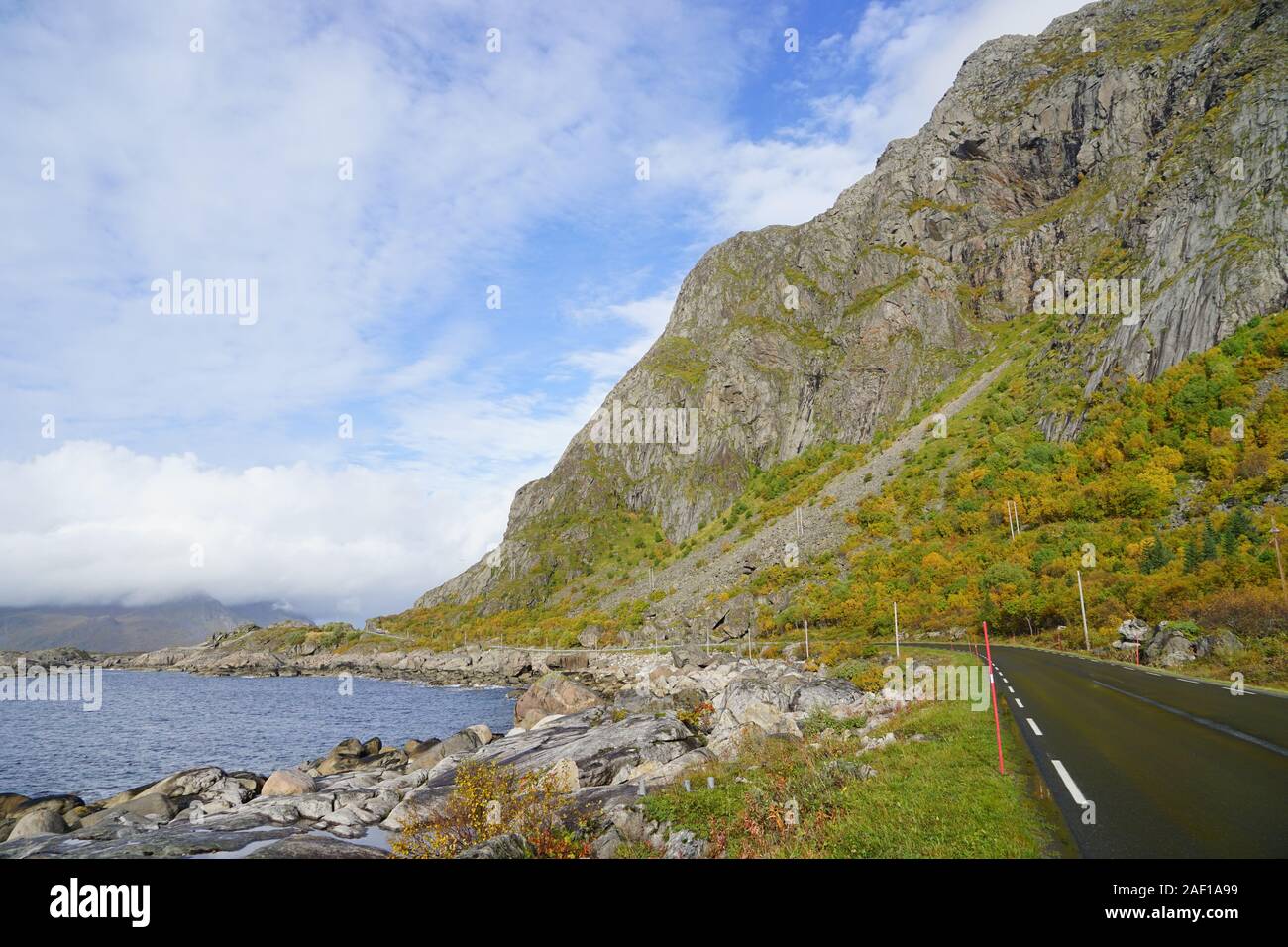 road beside sea Stock Photo - Alamy