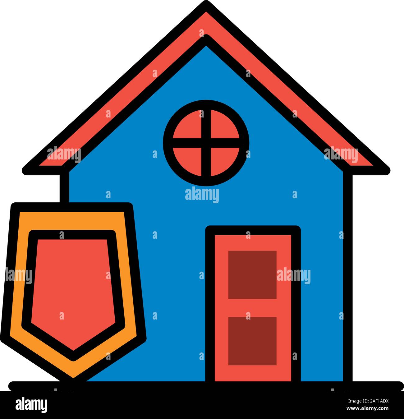 Shield facade Stock Vector Images - Alamy