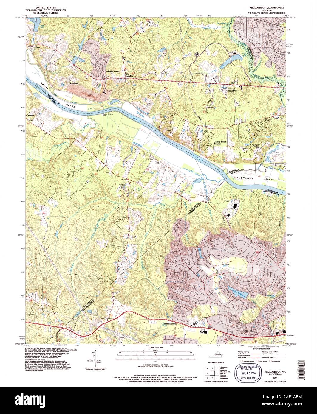 Midlothian map hi-res stock photography and images - Alamy
