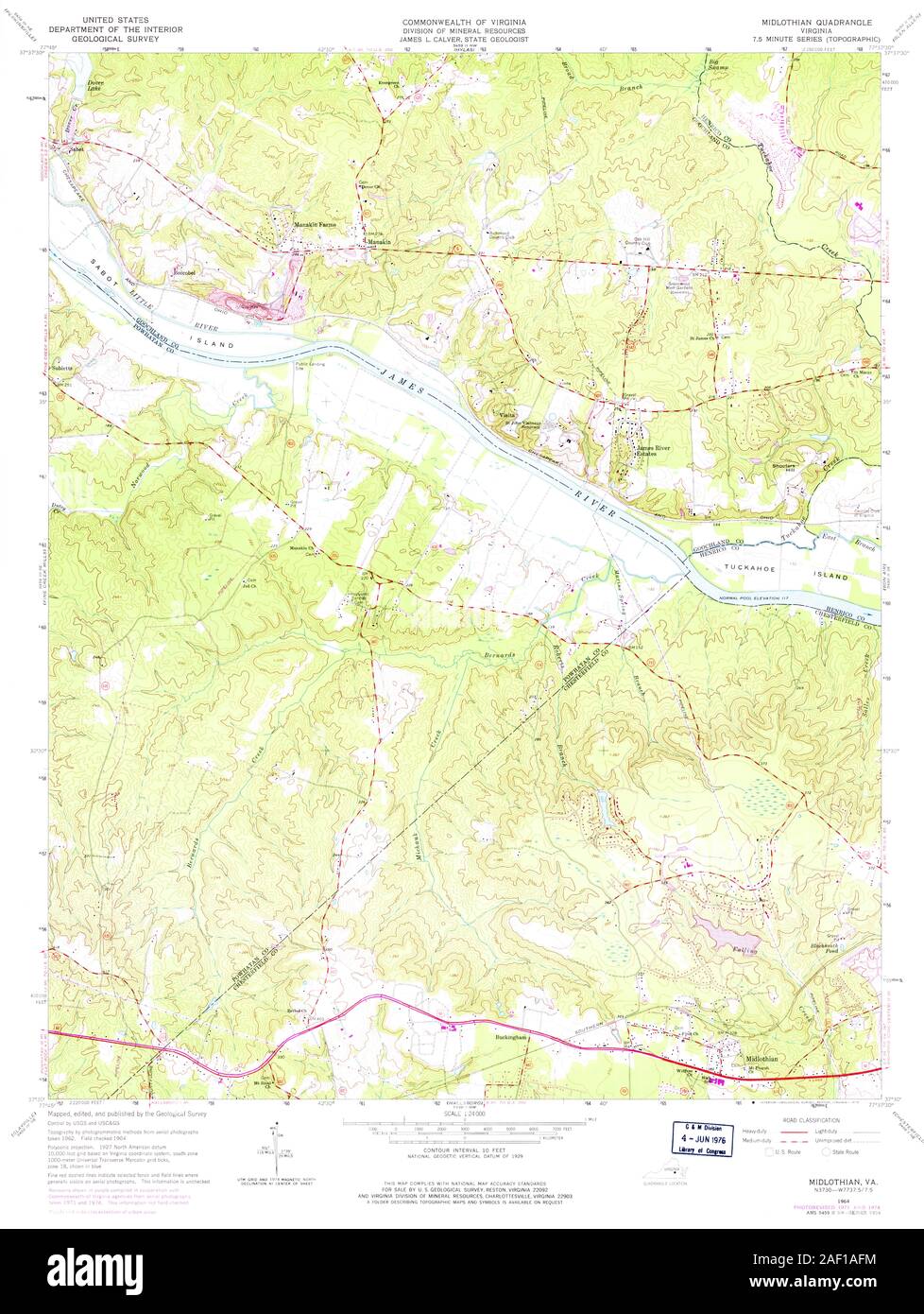 Map of midlothian hi-res stock photography and images - Alamy