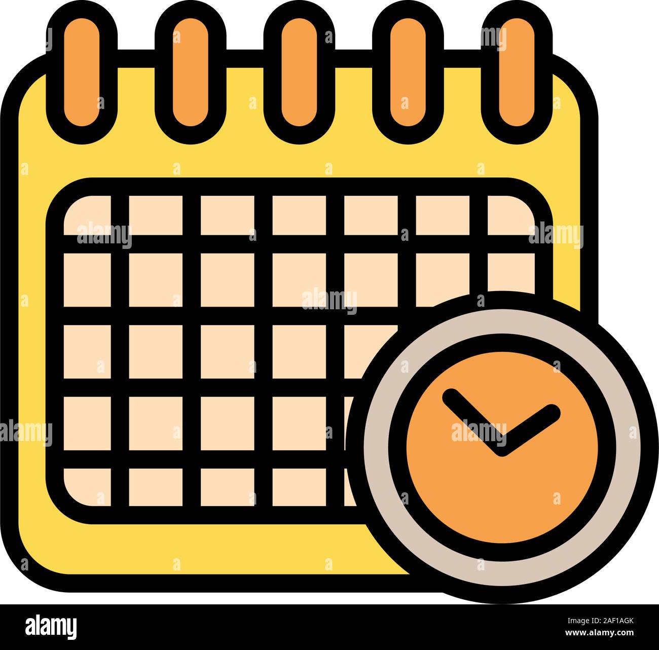 calendar reminder date with time clock Stock Vector Image & Art - Alamy