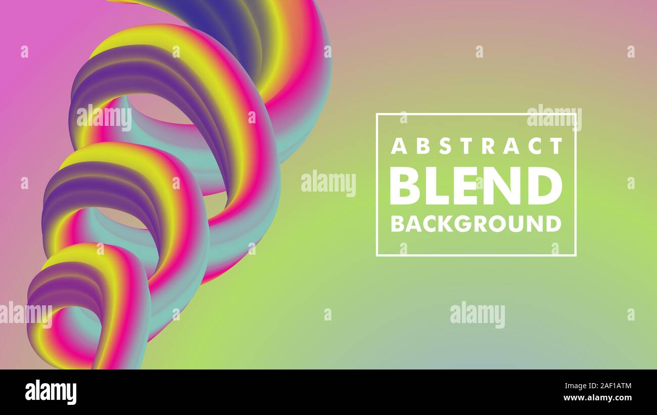 Abstract Spiral Blend Background Design Template, Gradation, Green ...