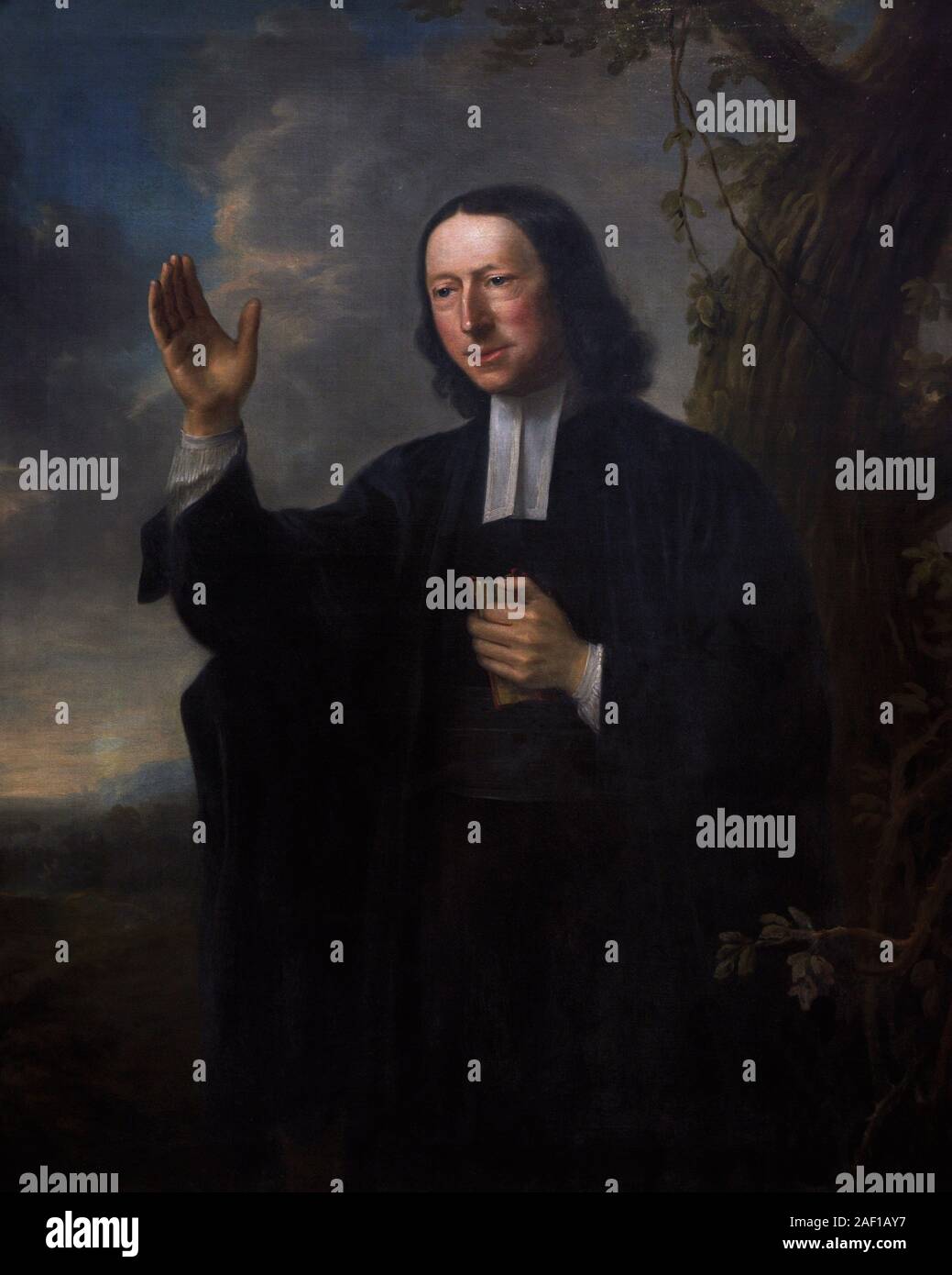 John Wesley (1703-1791). Lider metodista. Retrato realizado por ...