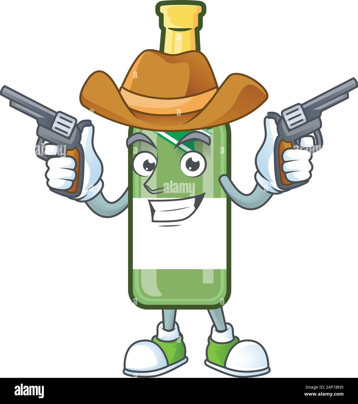 Cowboy drinking whiskey Stock Vector Images - Alamy