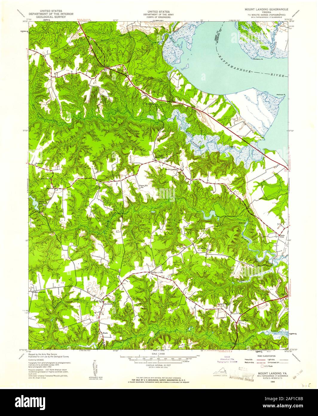 VA Mount Landing 185971 1944 24000 Stock Photo - Alamy