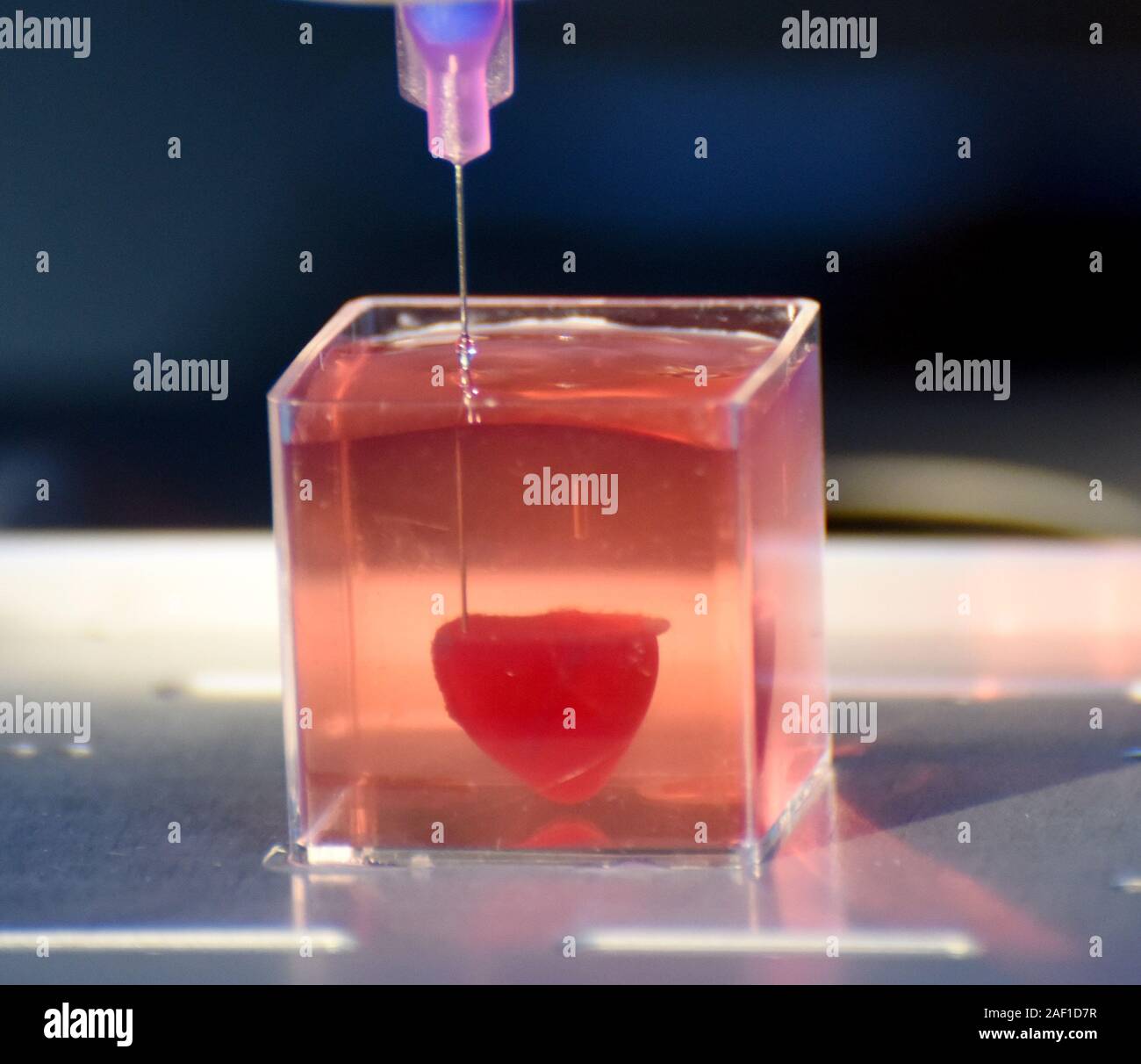 Tel Aviv, Israel. 12th Dec, 2019. A 3D printer prints, what Israeli ...