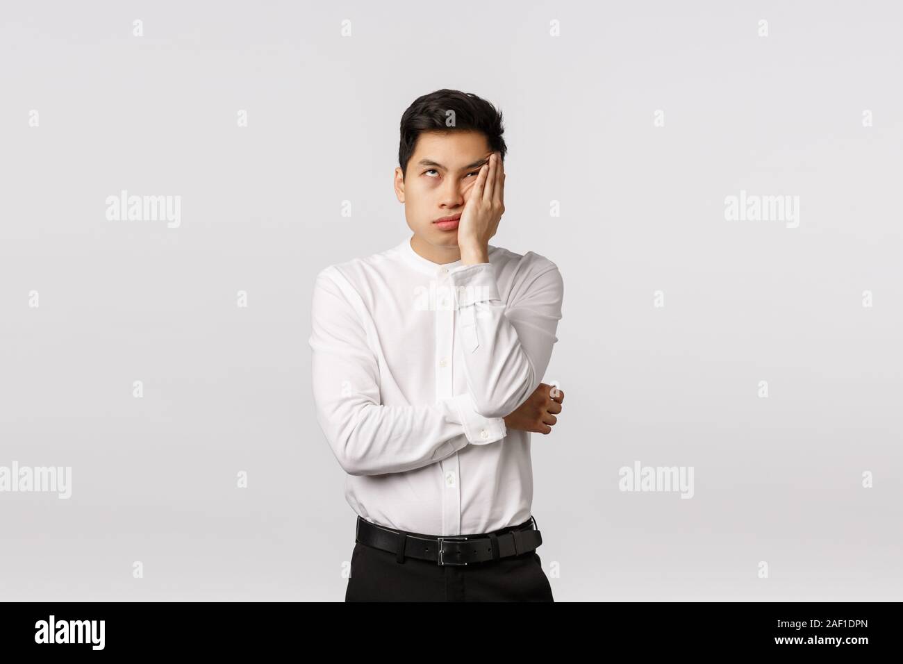 Oh god please make it stop. Annoyed, bothered and distressed young ...