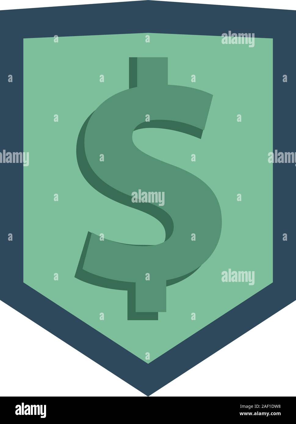 shield with dollar symbol icon Stock Vector Image & Art - Alamy