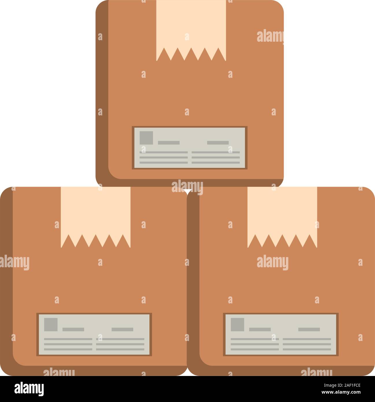 pile of boxes packing postal service Stock Vector Image & Art - Alamy