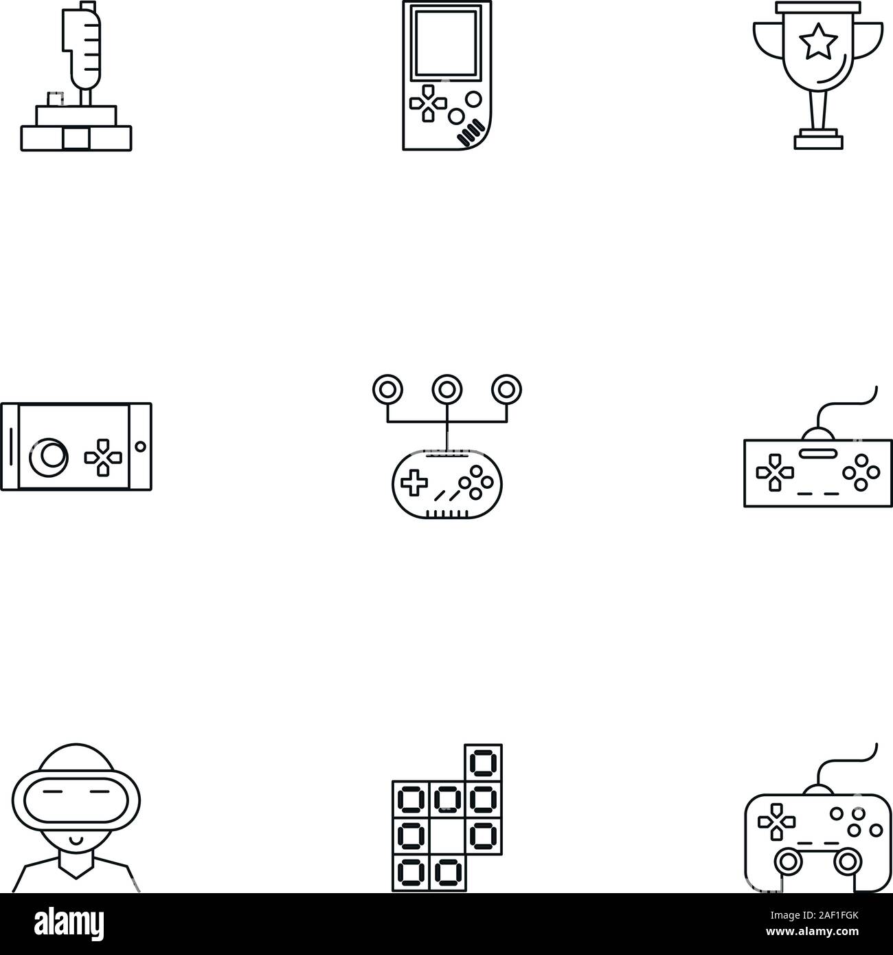 bundle of video game icons Stock Vector Image & Art - Alamy