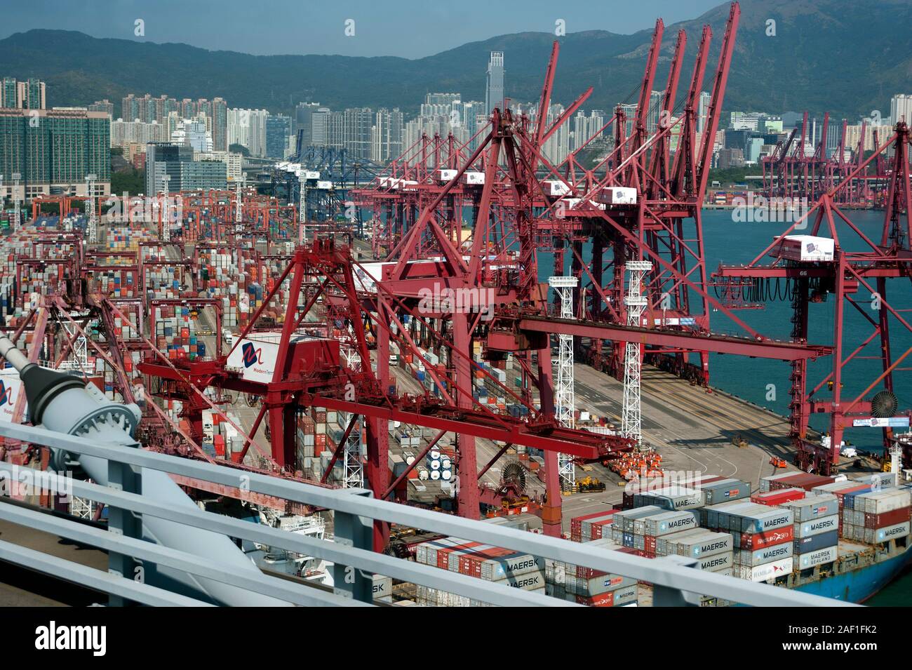 Port of Hong Kong, Container port, China, South East Asia Stock Photo - Alamy