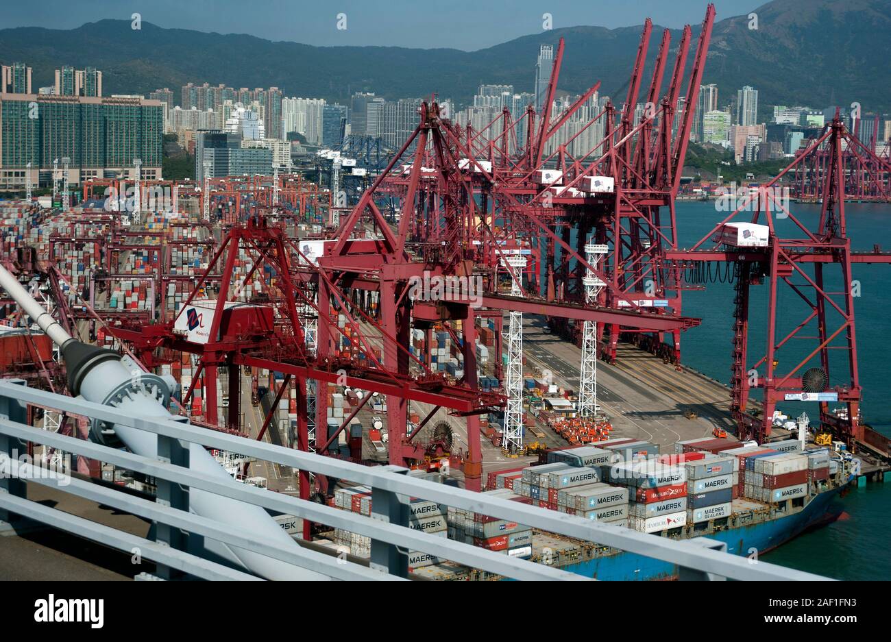 Port of Hong Kong, Container port, China, South East Asia Stock Photo ...