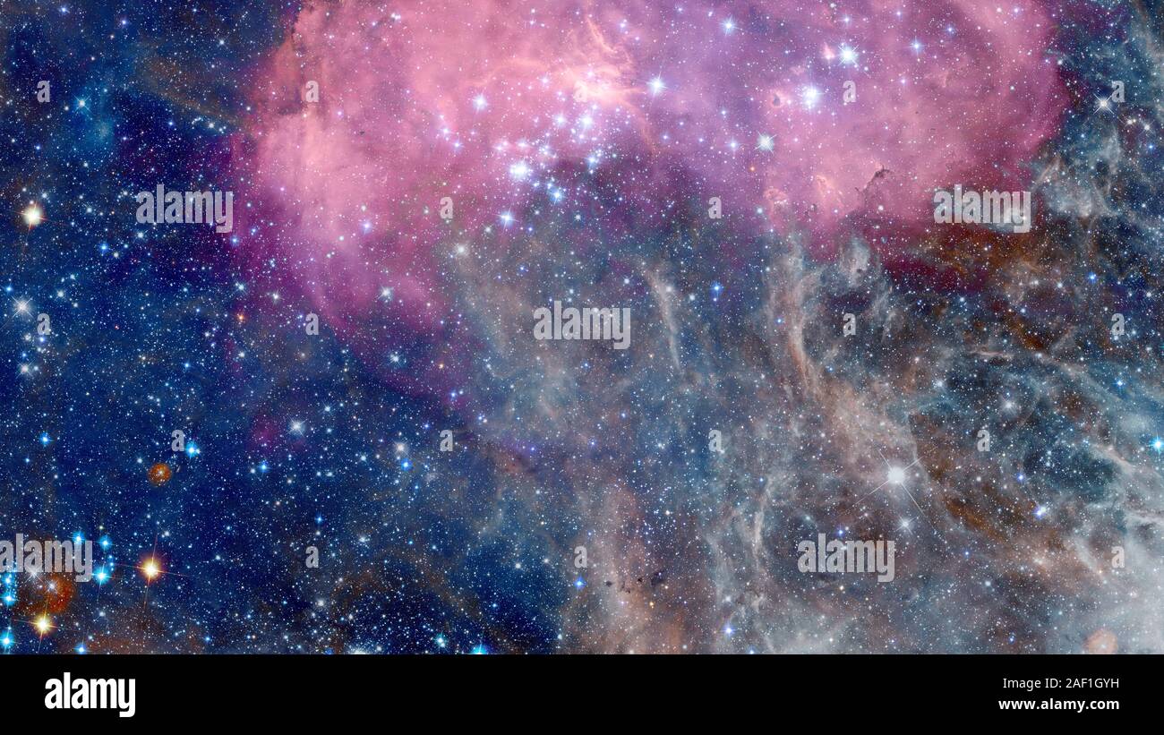 Infinite space background with nebulas and stars. This image elements ...