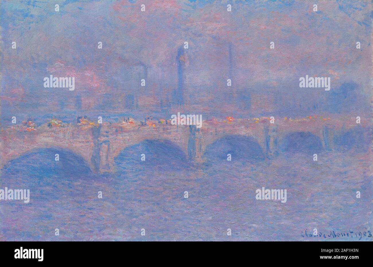 Waterloo bridge monet 1903 hi-res stock photography and images - Alamy