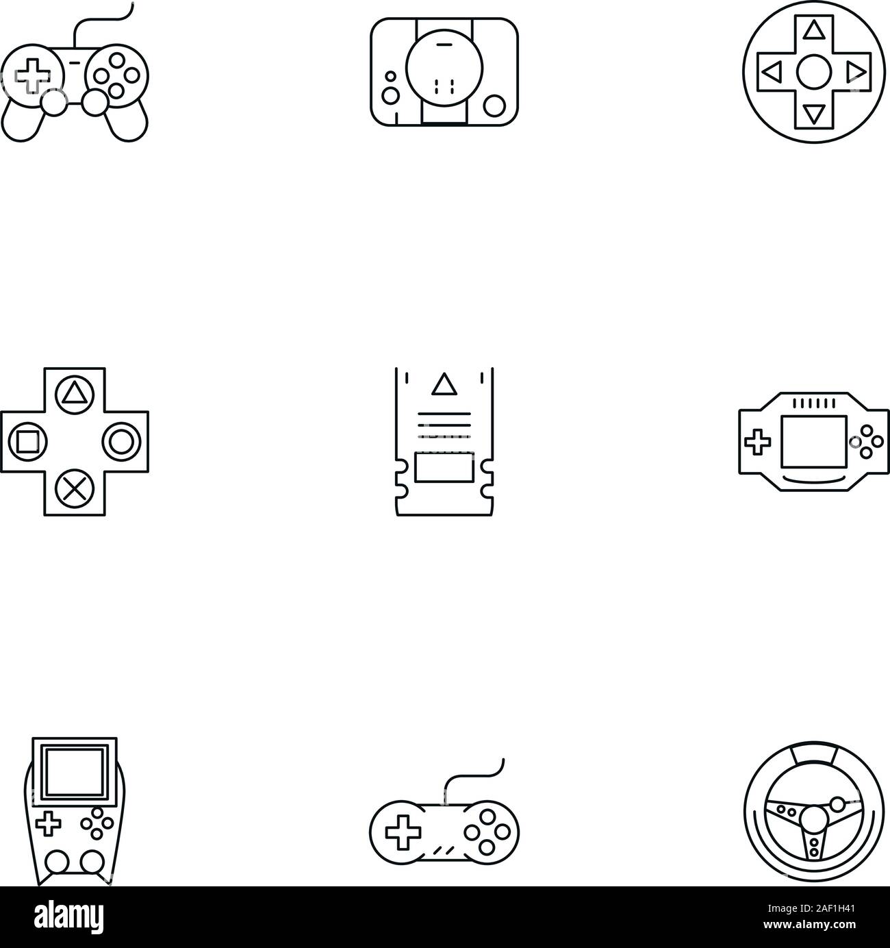 bundle of video game icons Stock Vector Image & Art - Alamy