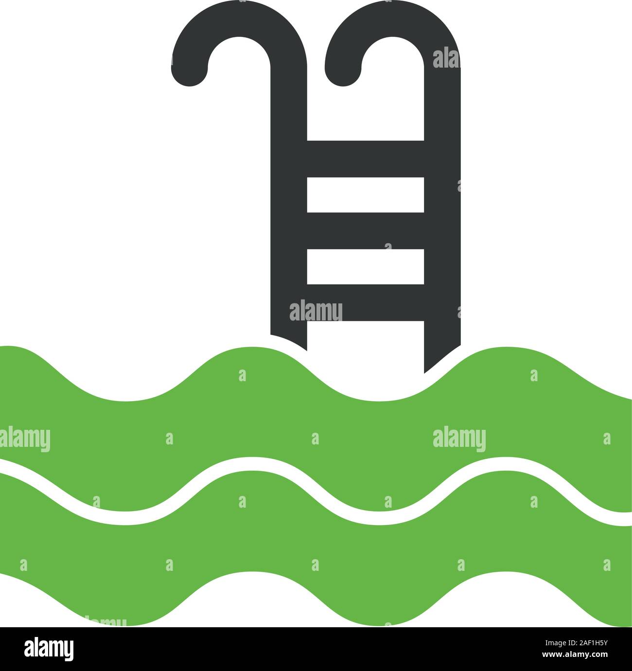 pool with stair isolated icon Stock Vector Image & Art - Alamy