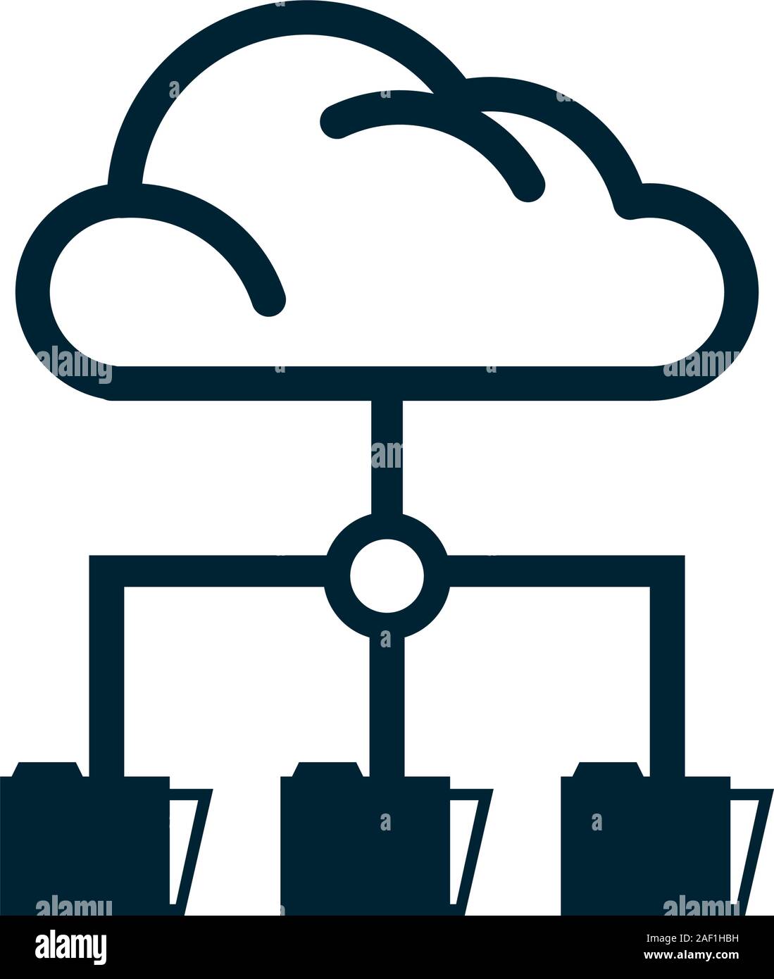 cloud computing data isolated icon Stock Vector Image & Art - Alamy