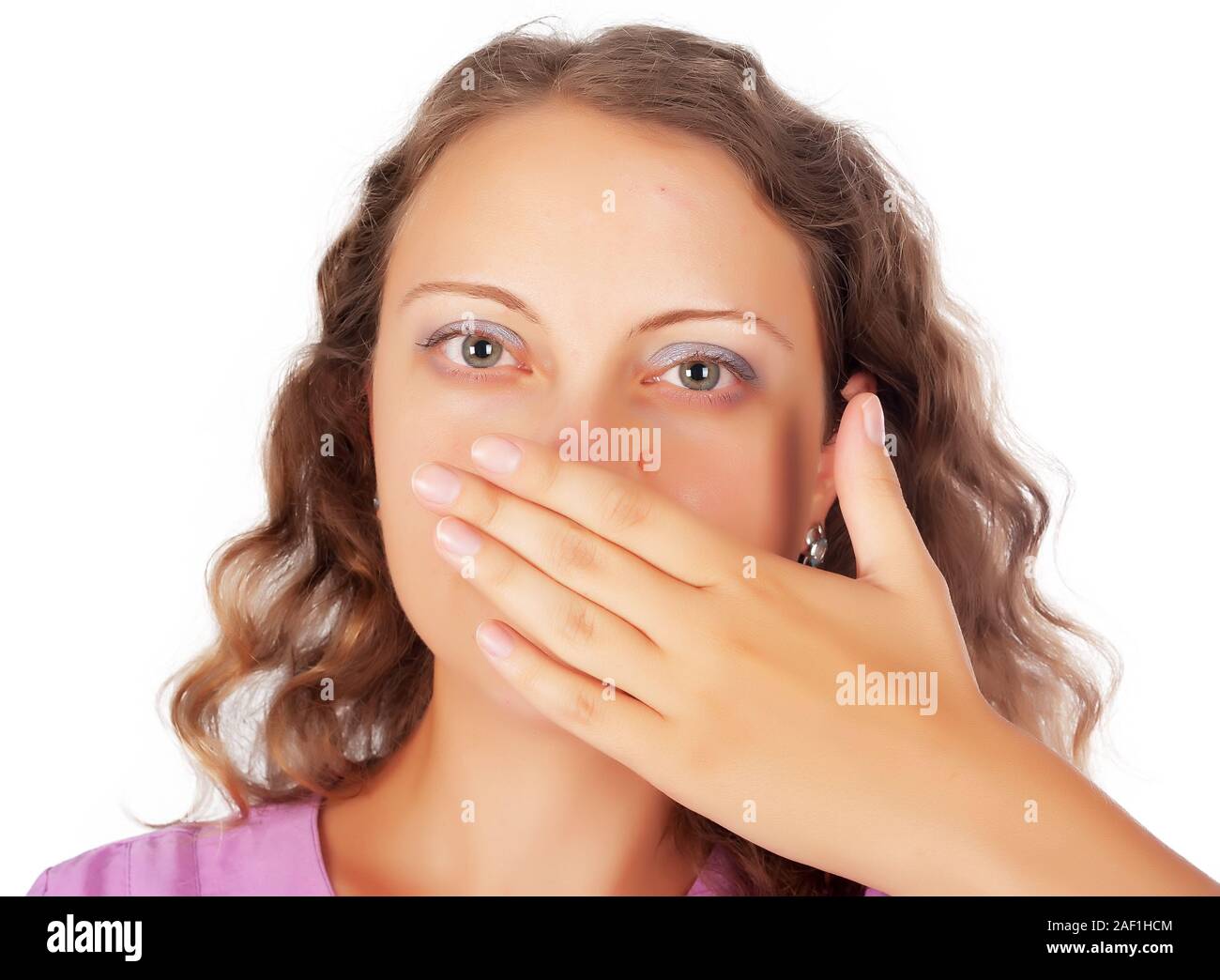 Not say gesture Stock Photo - Alamy
