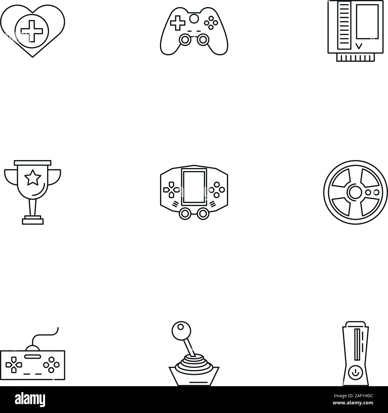 bundle of video game icons Stock Vector Image & Art - Alamy