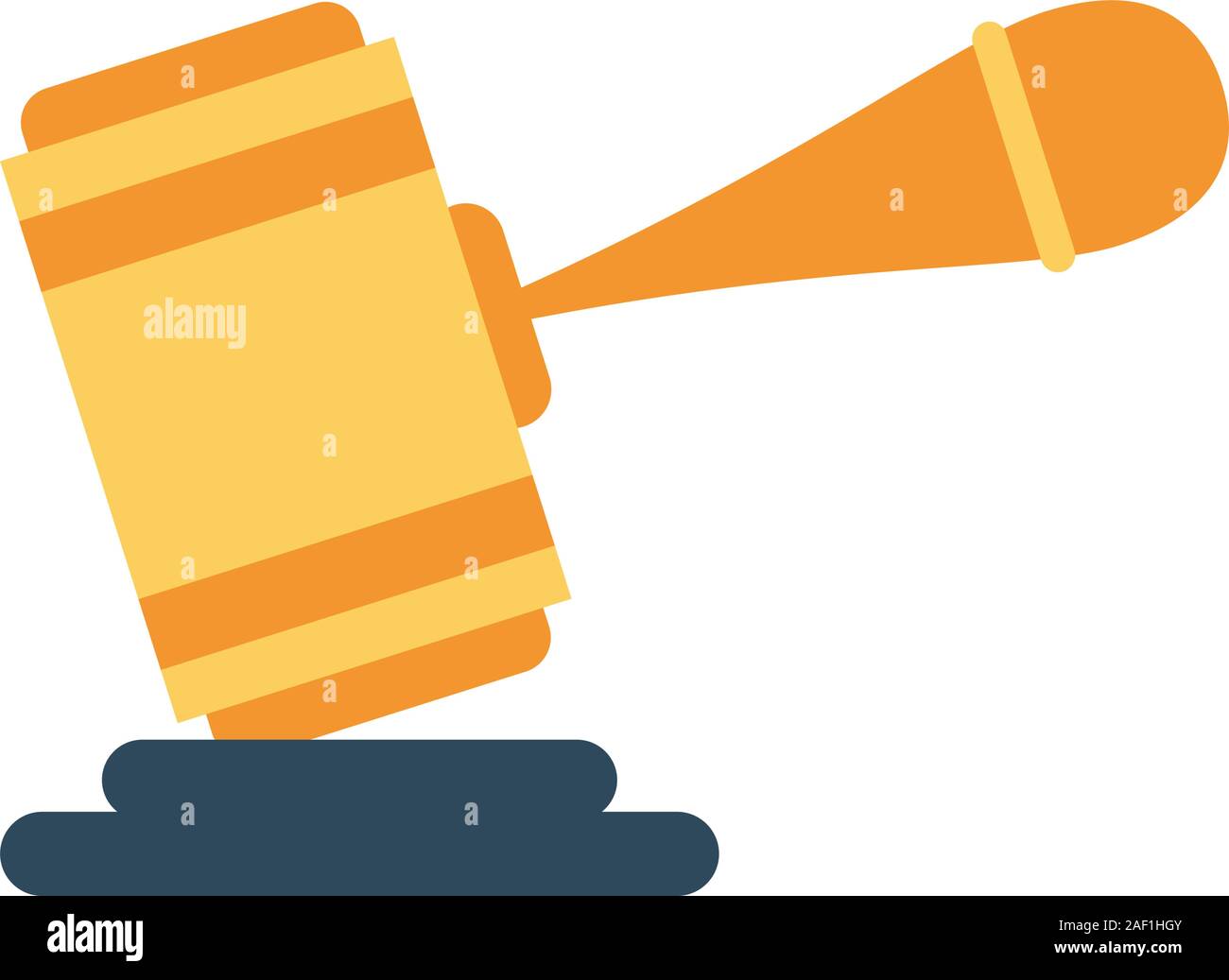 justice hammer device isolated icon Stock Vector Image & Art - Alamy