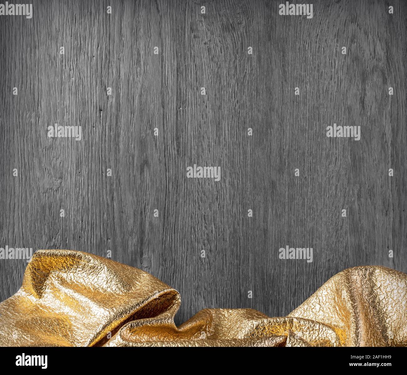wooden dark texture with gold textil, with copy space Stock Photo - Alamy