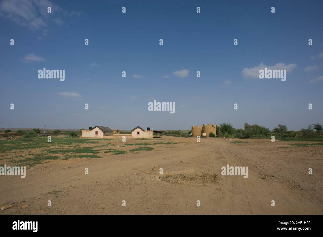 Jaisalmer, Rajasthan, India - August 19, 2011: A small traditional ...