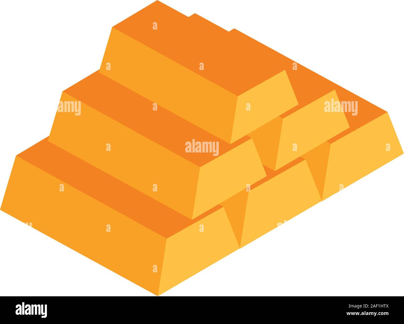 gold bullion pyramid isolated icon Stock Vector Image & Art - Alamy