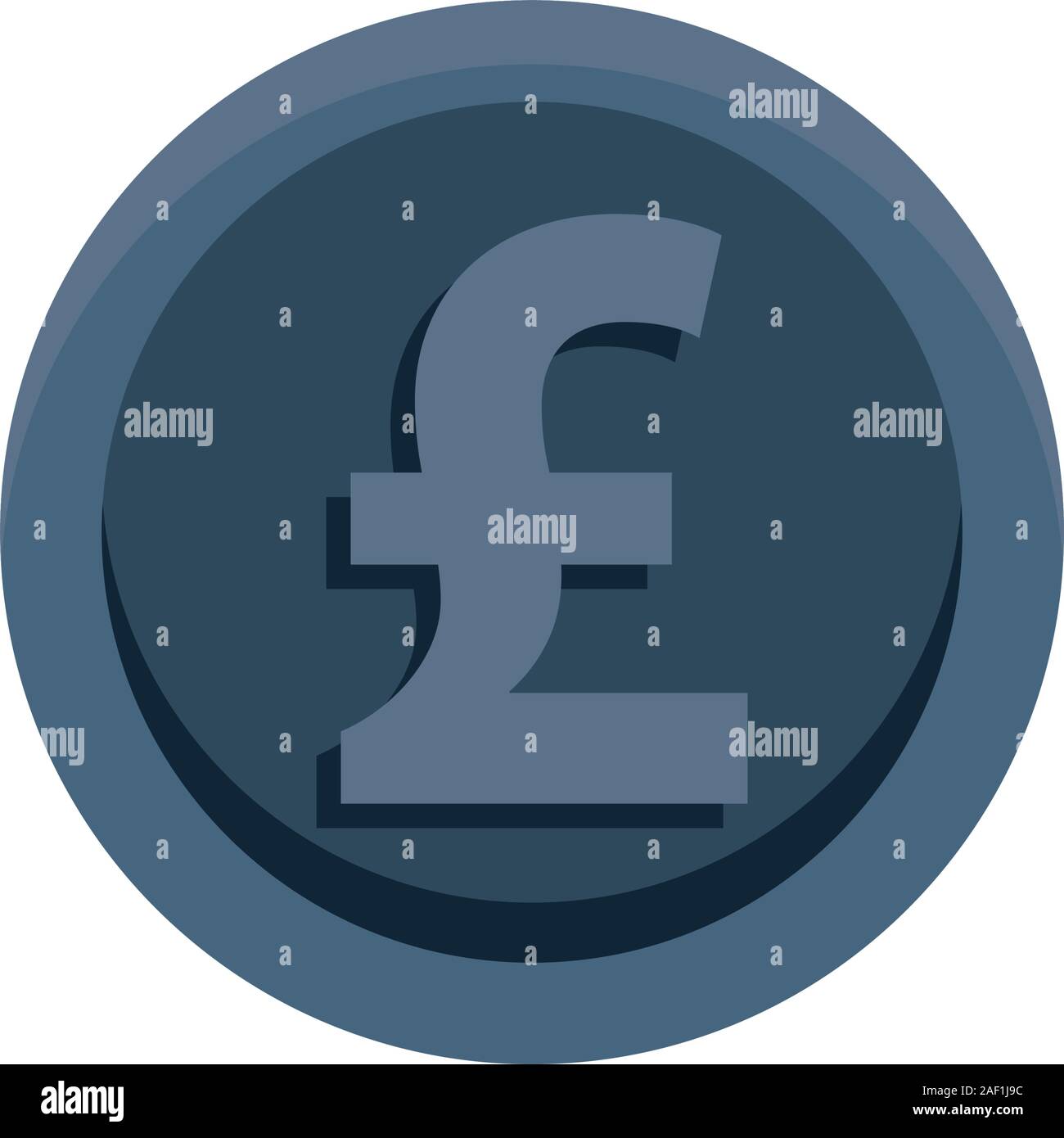 sterling pound coin isolated icon Stock Vector Image & Art - Alamy
