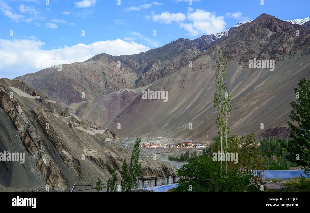 Mountain scenery of Ladakh, India. Ladakh has the culture and history ...