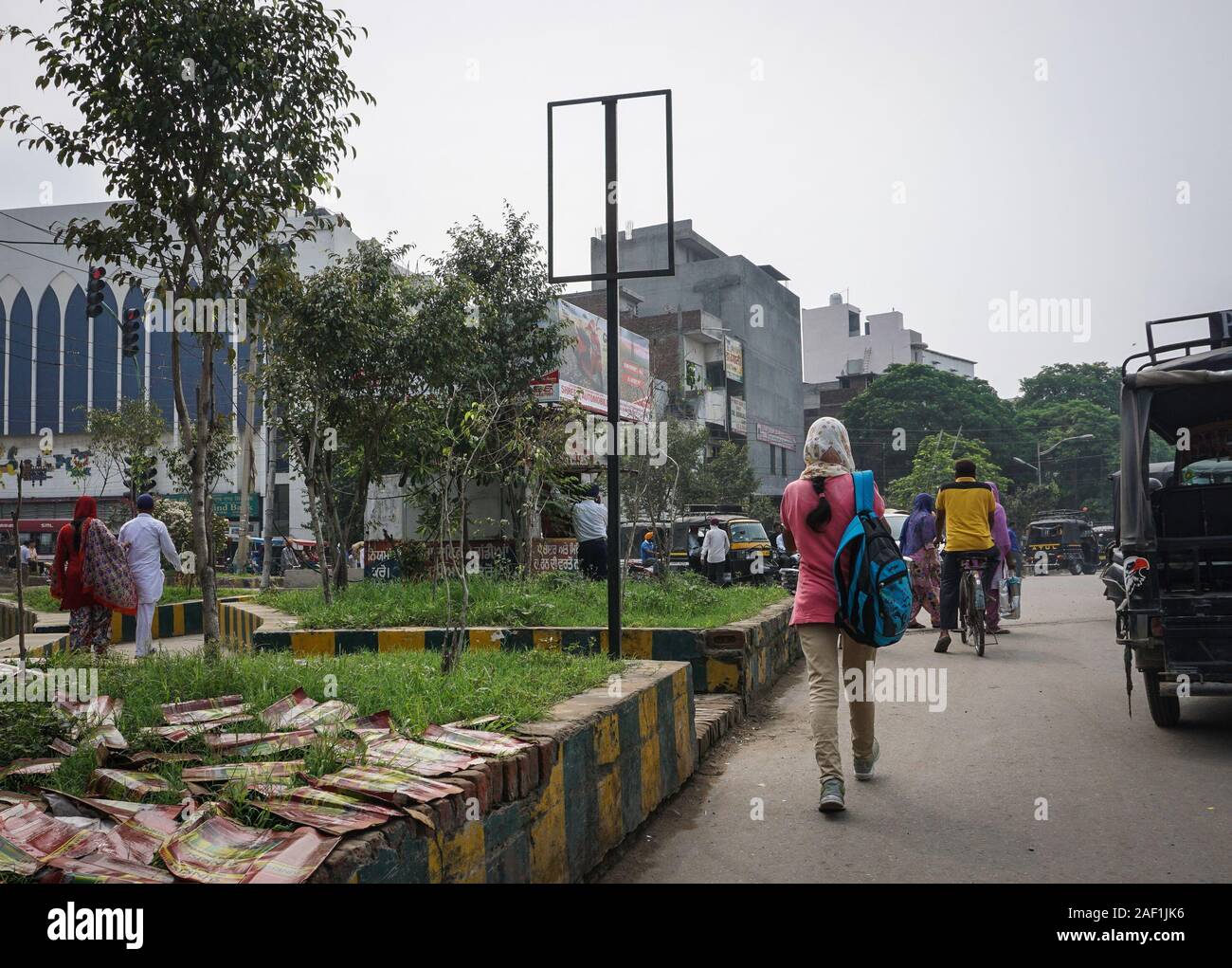 Amritsar, India - Jul 25, 2015. Street of Amritsar, India. Amritsar is ...