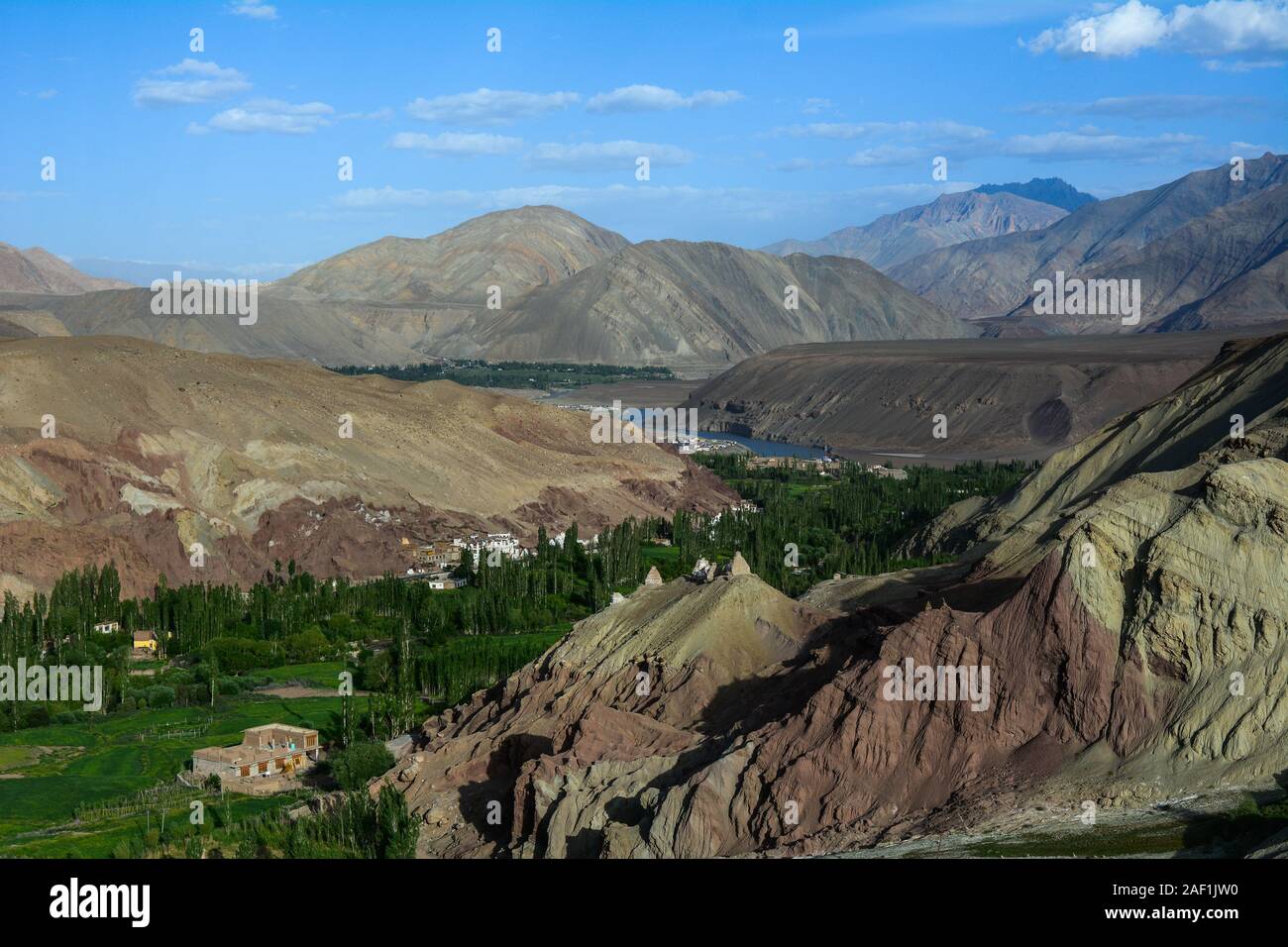 Mountain scenery of Ladakh, India. Ladakh has the culture and history ...