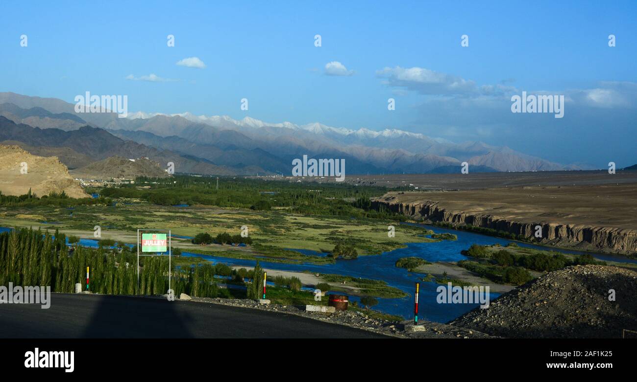 Mountain scenery of Ladakh, India. Ladakh has the culture and history ...