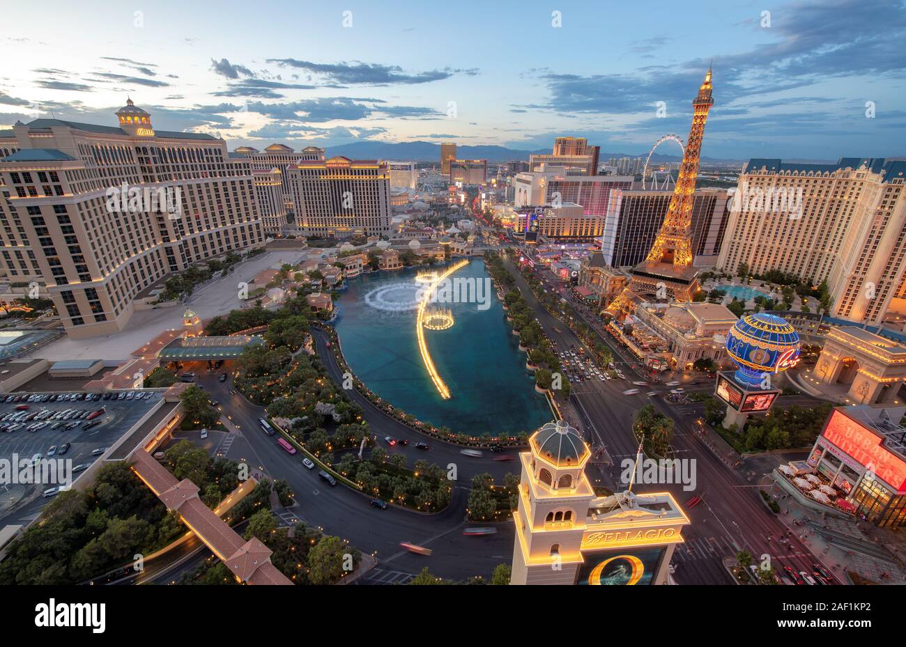 Aerial view caesars palace hotel hi-res stock photography and images - Alamy